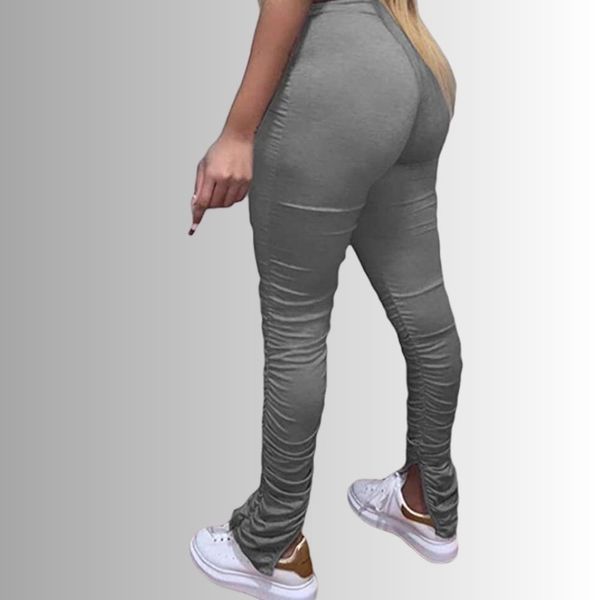 Rock Those Grey Stacked Sweatpants: 5 Looks to Dress Up Your Leisure Wear!