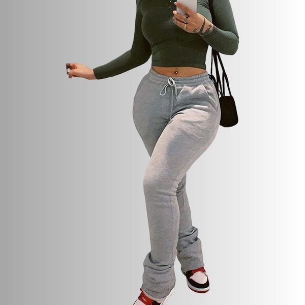 Rock Those Grey Stacked Sweatpants: 5 Looks to Dress Up Your Leisure Wear!